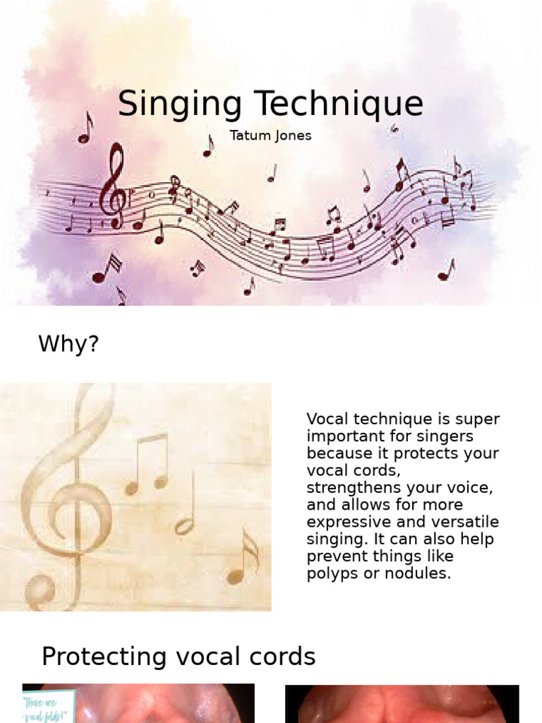 Vocal Technique 1 | PDF