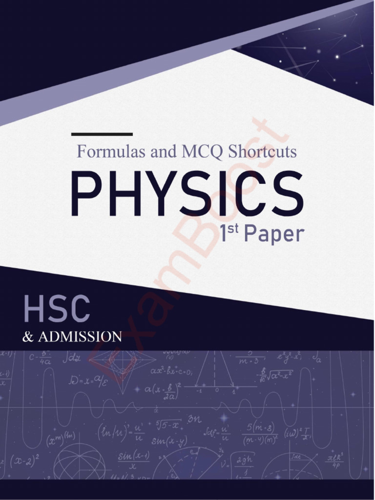 Physics Formulas (1st Paper) | PDF