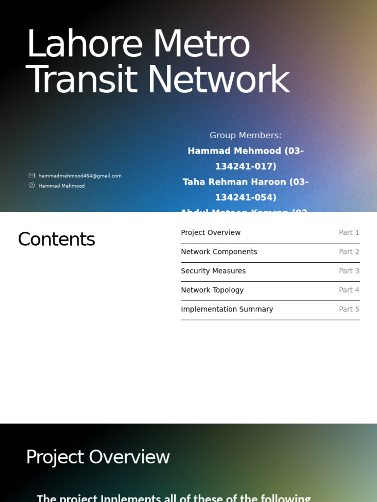 Lahore Metro Transit Network | PDF | Computer Network | Router (Computing)