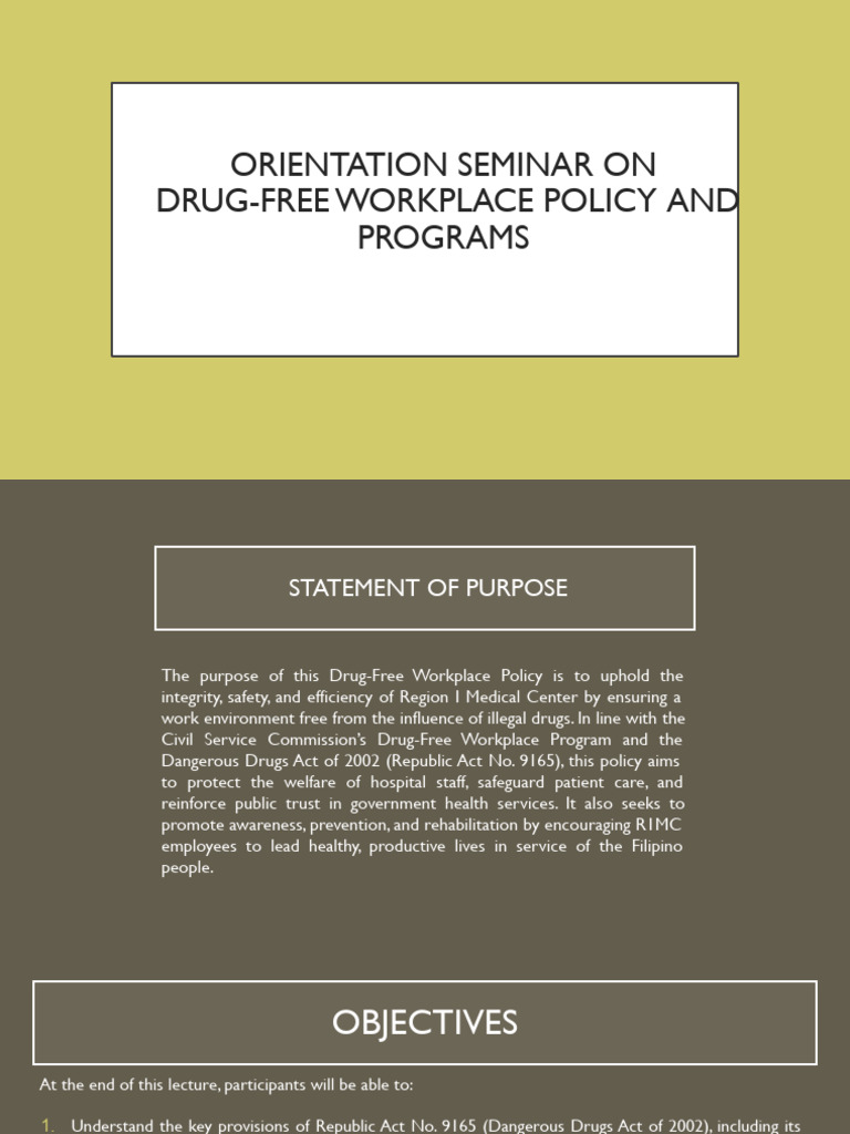 Drug Free Workplace v.3 5202025 | PDF | Drug Rehabilitation | Substance ...