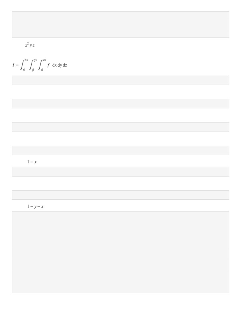 Triple Integral Calculation Script | PDF