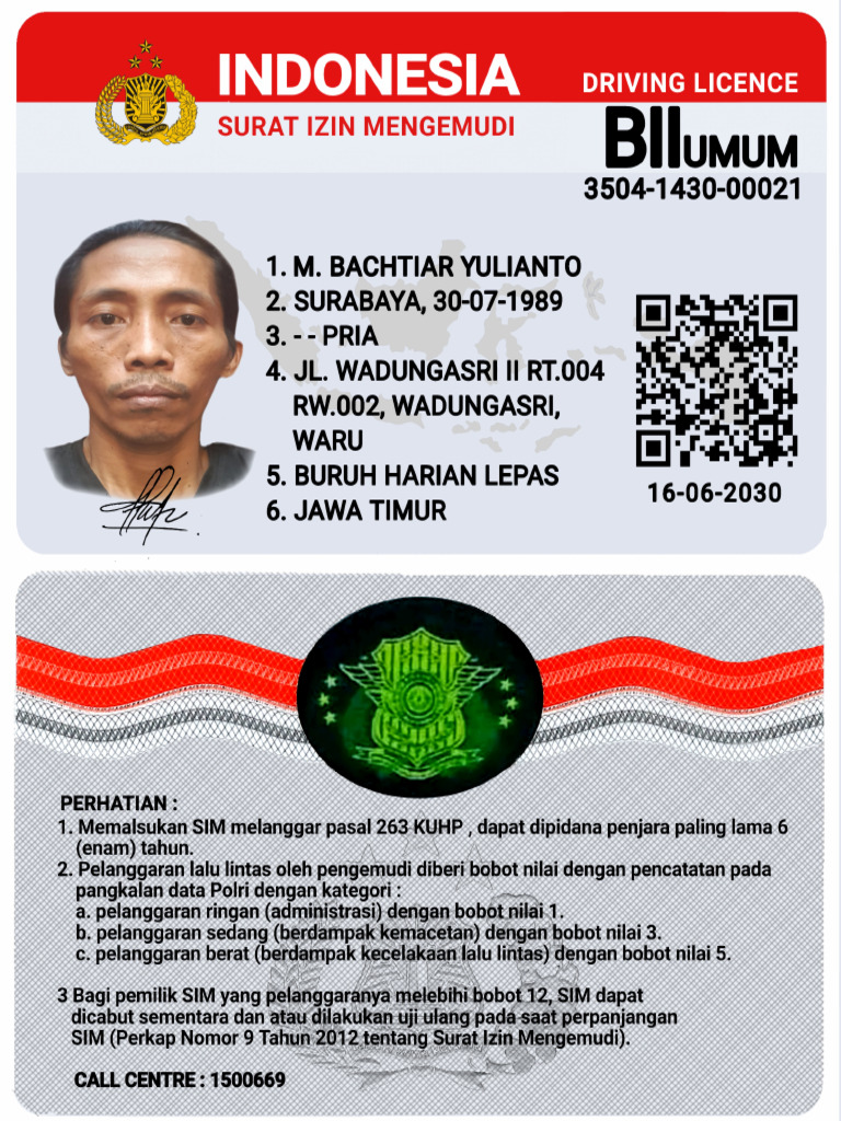 Sim Bii Umum - M. Bachtiar Yulianto - 968 | PDF