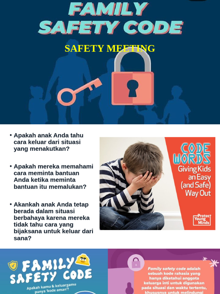 Kode Keselamatan Keluarga untuk Anak | PDF