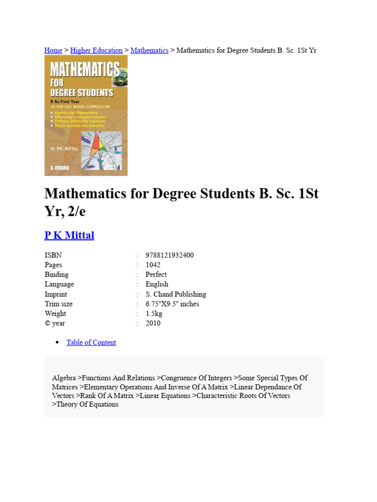 S Chand Maths Books PDF Free | PDF | Integral | Eigenvalues And ...