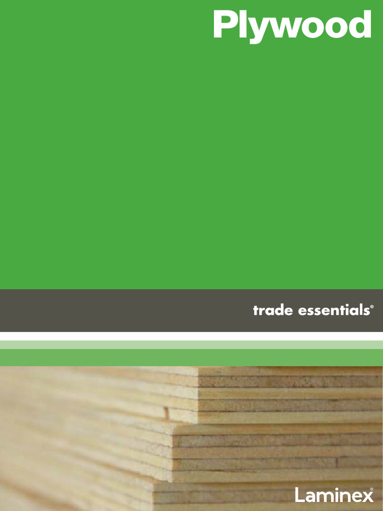 Trade Essentials Plywood Brochure | PDF | Plywood | Wood