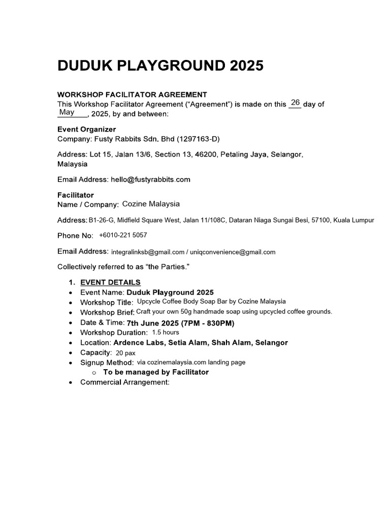 Workshop - Facilitator | PDF