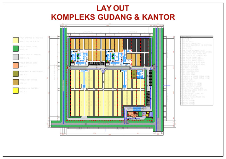 Lay Out Kompleks Gudang Dan Kantor | PDF