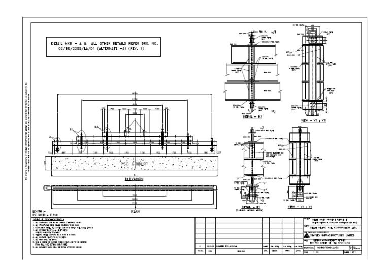 Lifting Detail (DMRC) Forpsc Girder of 19mc To C (r0) (21.05.09 ...
