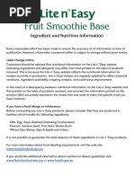 Nutritional Information Pulp | PDF | Berry | Fat
