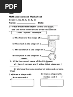 Solid Shapes Worksheet Class 3 | PDF