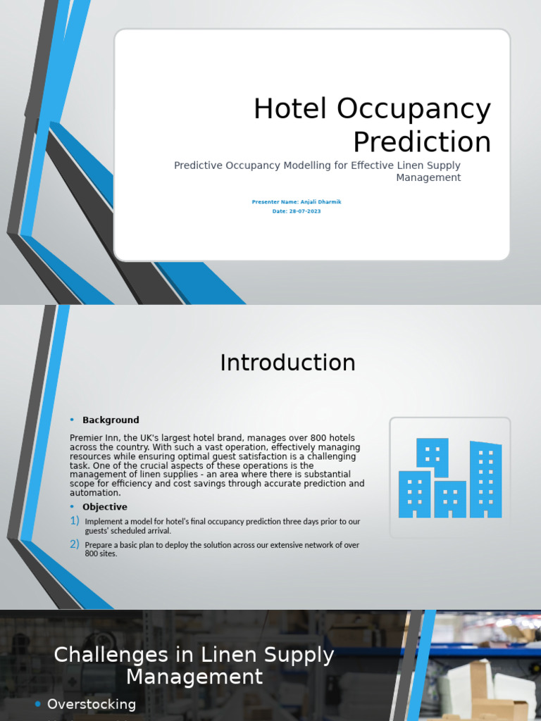 Hotel Occupancy Prediction | PDF | Prediction | Machine Learning