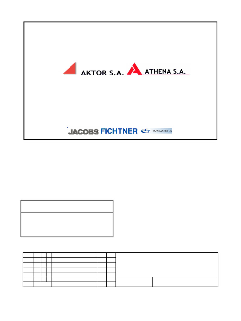 Blower Station For Area 28 01MCC22-A30: As-Built Conform Cu Realitatea ...