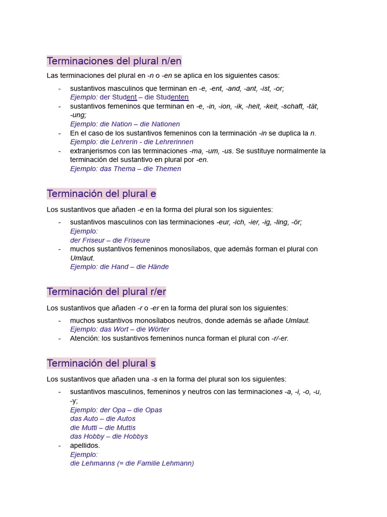 Plurales | PDF