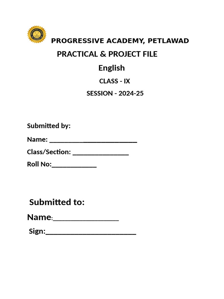 Progressive Academy | PDF