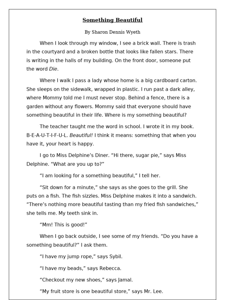 Something Beautiful AA Touchtone Text | PDF