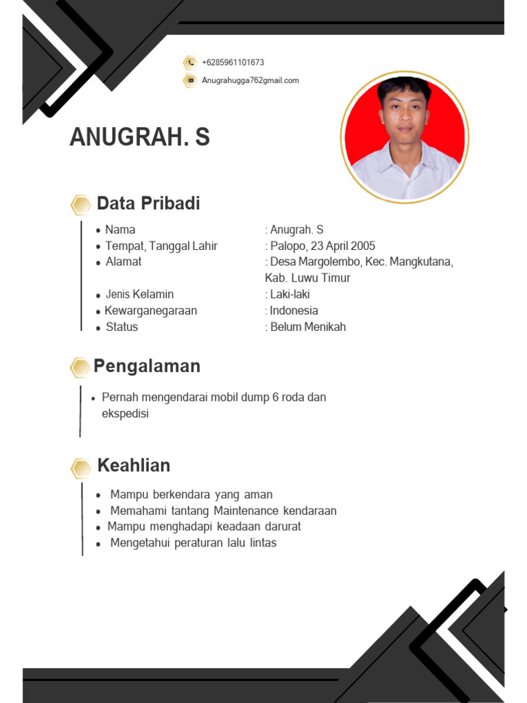 CV Anugrah | PDF