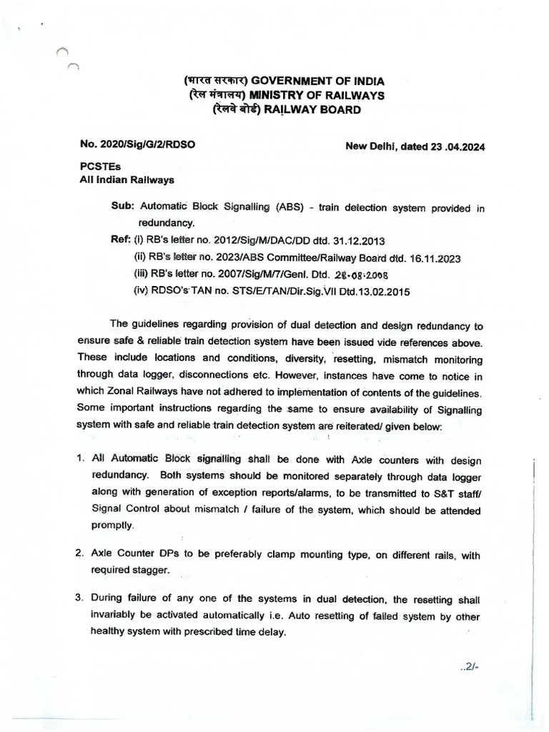 Automatic Block Signalling (ABS)(1) | PDF