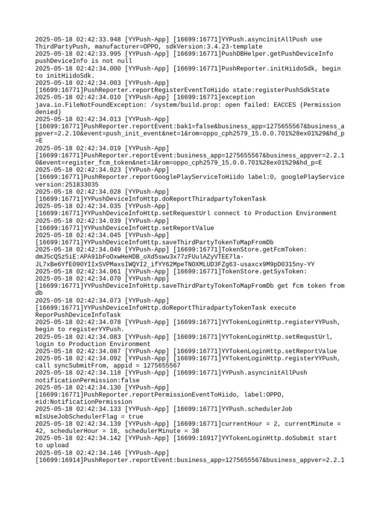 Pushsvc Log | PDF | Computer Programming | Computing