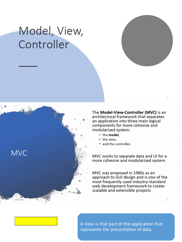 Session 4 - MVC - Complete | PDF | Model–View–Controller | Computing