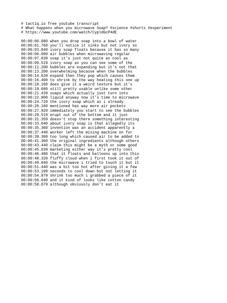 Tactiq Free Transcript CypldGcP4dE | PDF