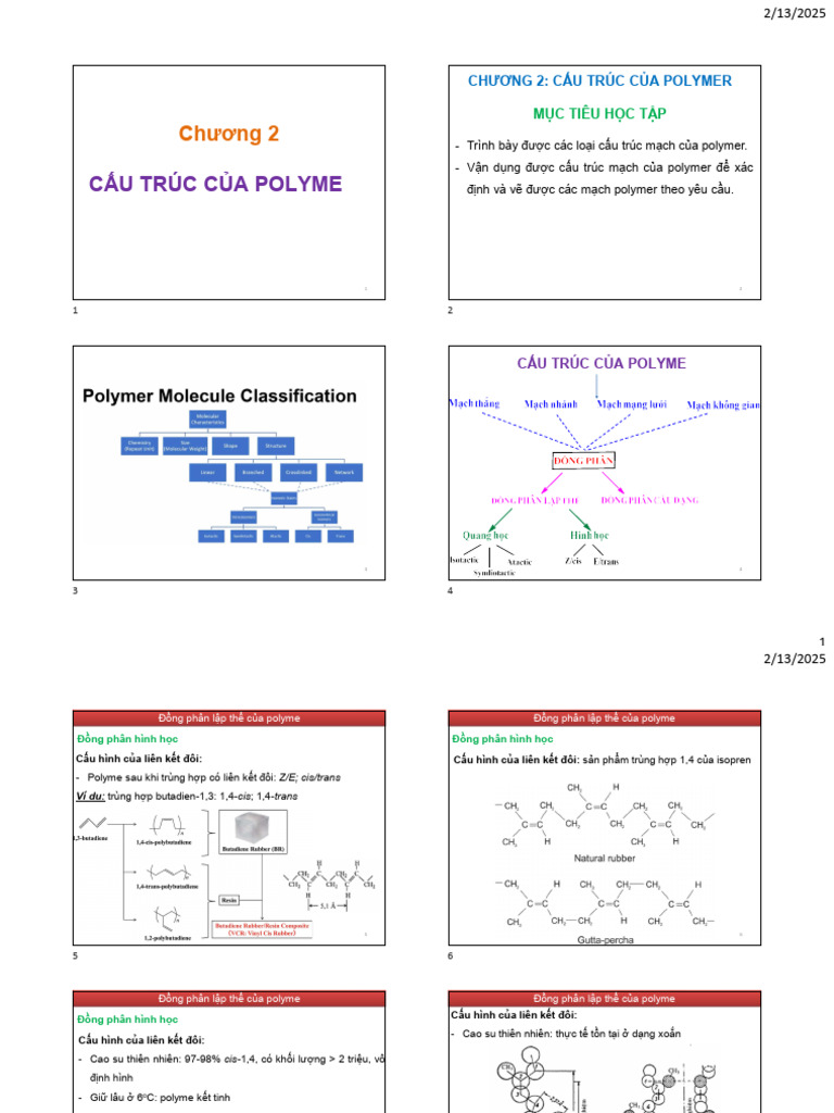 Chương 2-Cấu Trúc Của Polymer | PDF