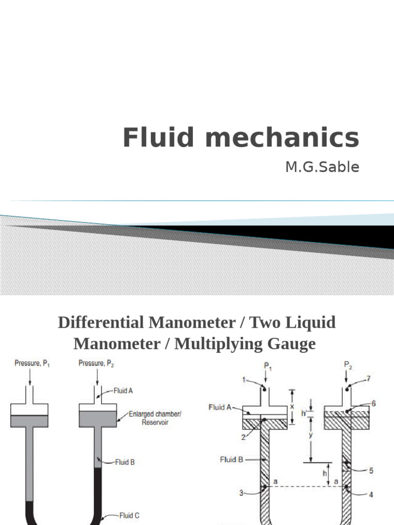 Differential Manometers and Decanters Explained | PDF | Reynolds Number ...