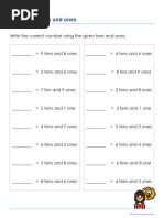 Grade 1 Tens Ones A1 | PDF
