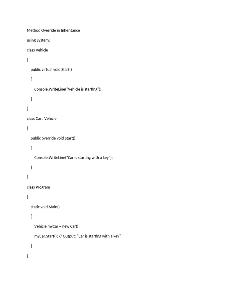Inheritance and Polymorphism in C# | PDF