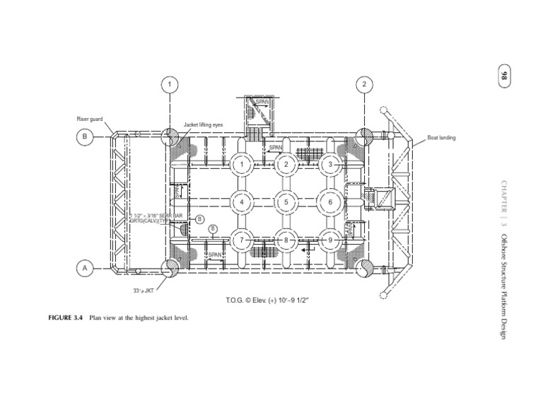 Offshore Jacket Platform Design Sketch | PDF