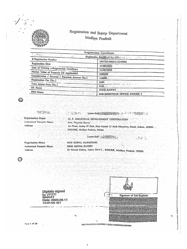 Lease - Kunal MKTG | PDF