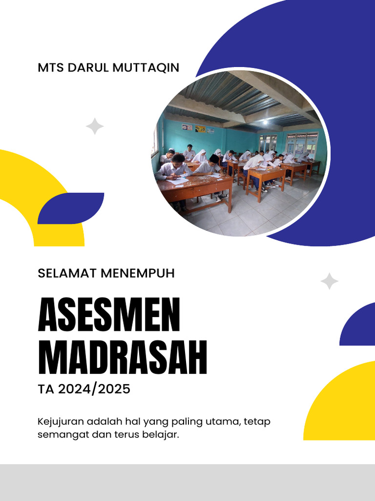 Putih Minimalis Selamat Menempuh Ujian Akhir Sekolah Poster | PDF