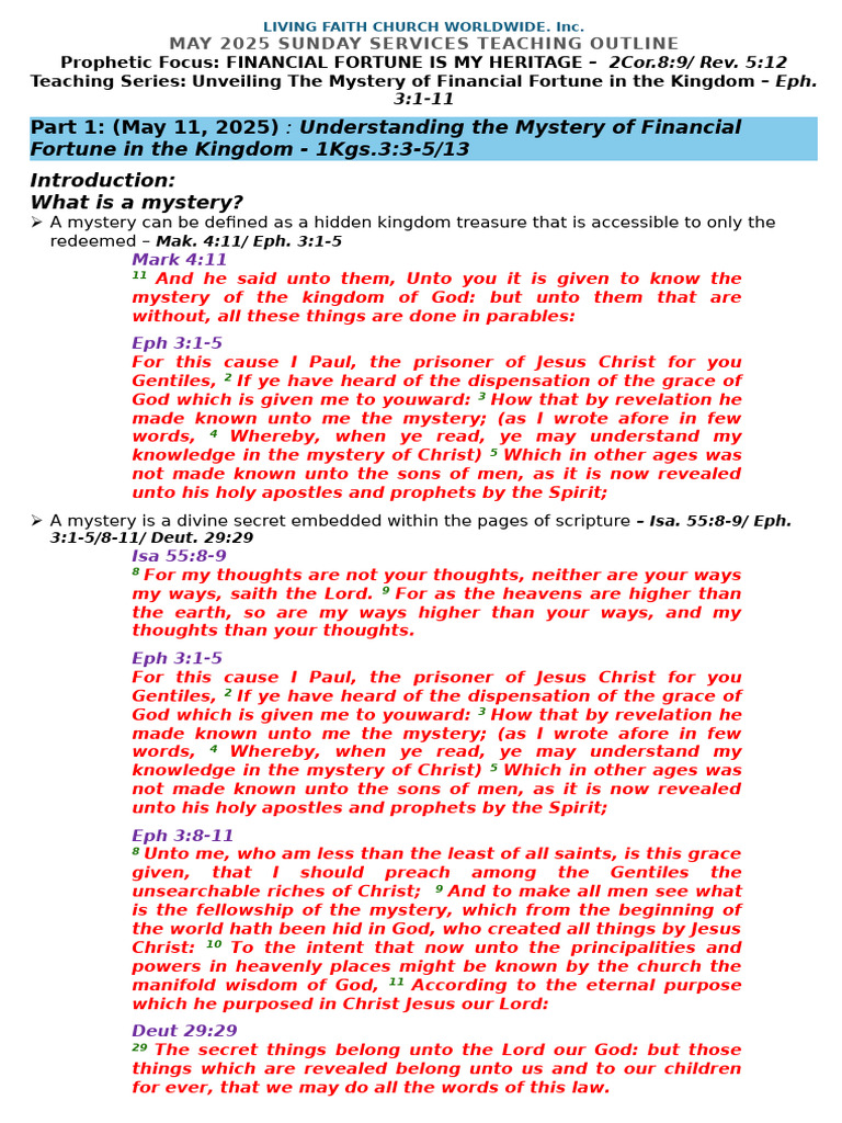 (With SCRPTR) MAY 2025 Sunday Teaching Outlines | PDF | Abraham ...