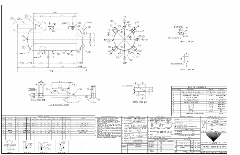 Drawing Asme Pressure Vessel | PDF