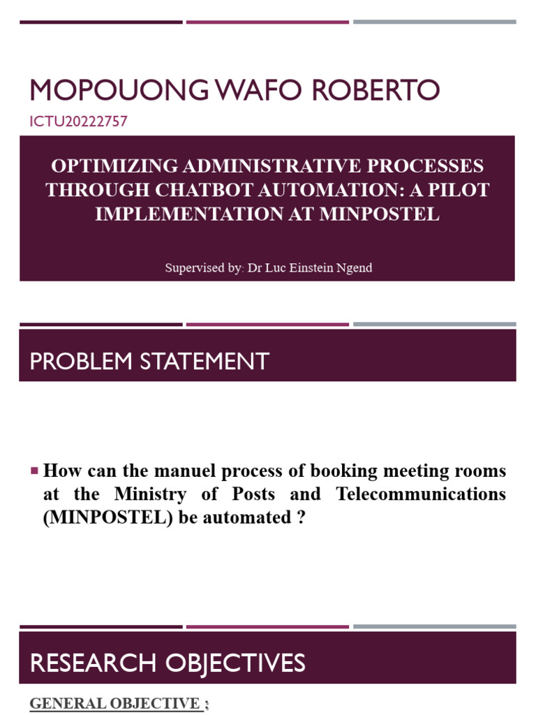 CHATBOT Presentation | PDF