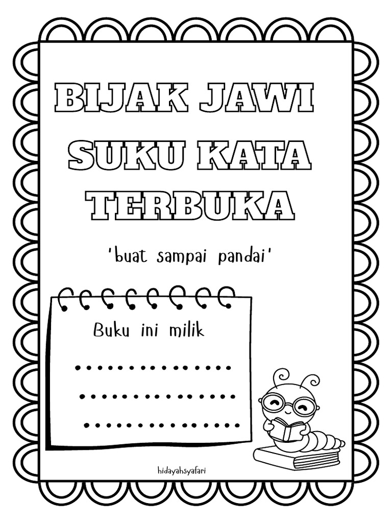 Bijak Jawi Suku Kata Terbuka | PDF