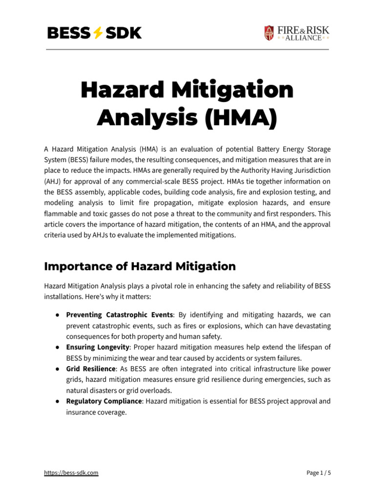 Hazard Mitigation Analysis | PDF | Hazards | Reliability Engineering