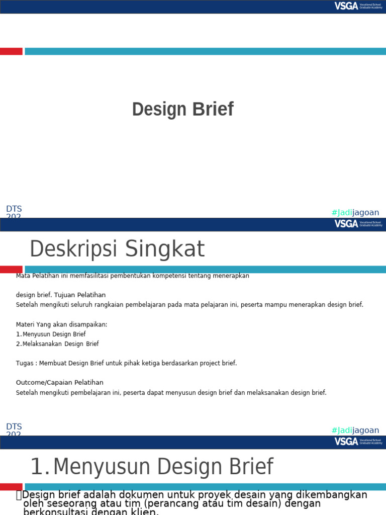 Tentang Design Brief | PDF