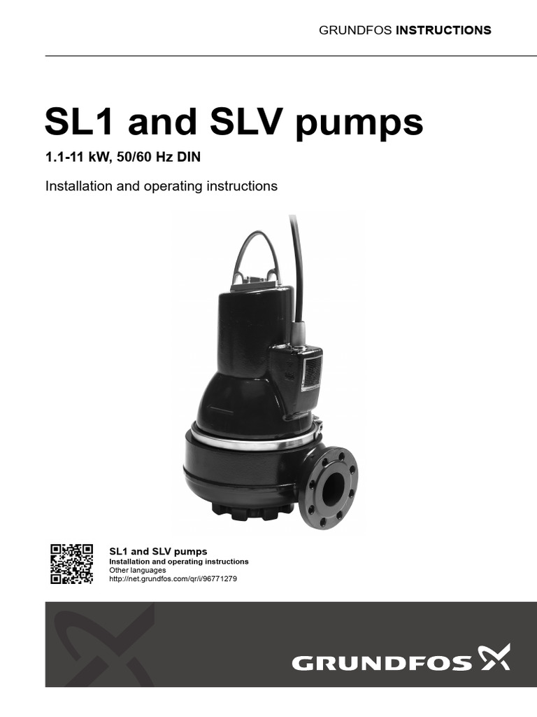 Grundfos OI - SLV and SL1 Pumps | PDF | Pump
