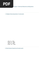 Class 10 Science Chapter 1 Key Questions | PDF