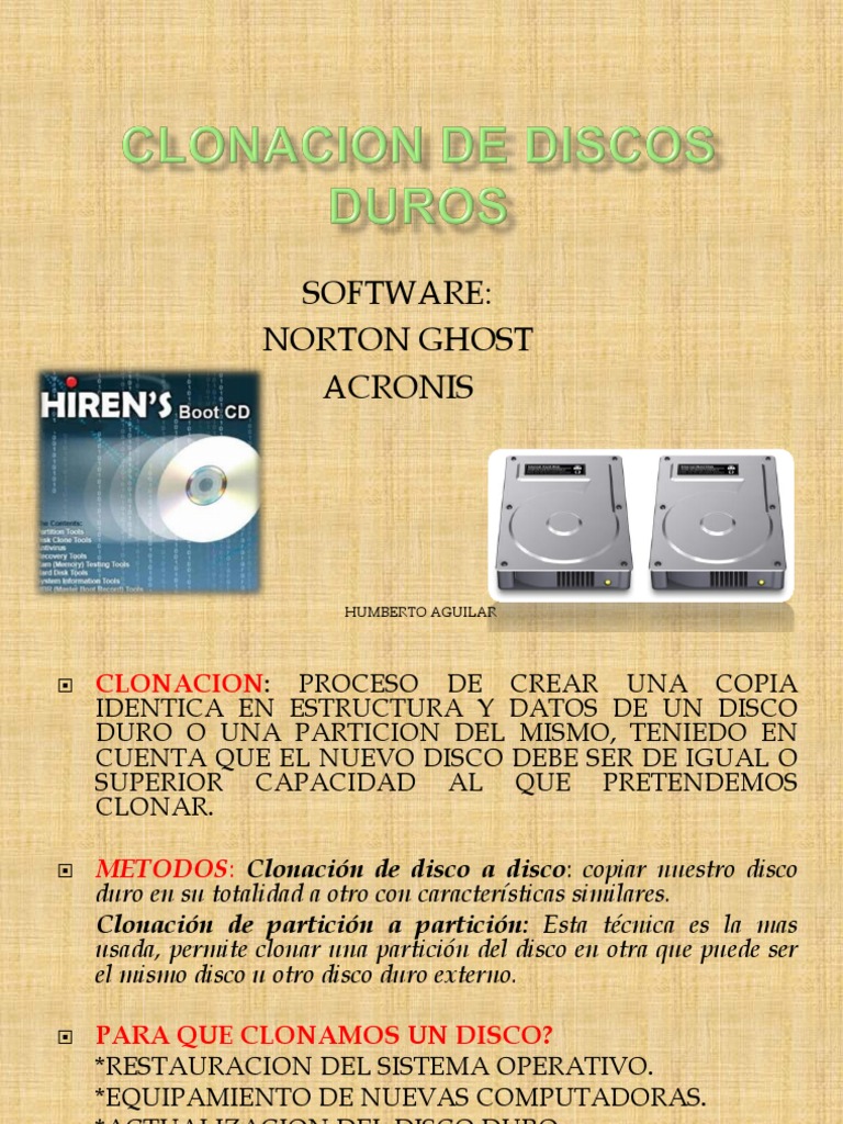 Clonacion de Discos | PDF | Apoyo | Disco duro