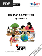 Pre Calculus Quarter 2 Module 1 | PDF | Angle | Cartesian Coordinate System