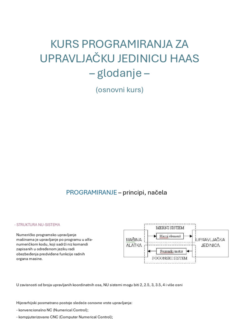 Glodanje - Osnovni Kurs | PDF