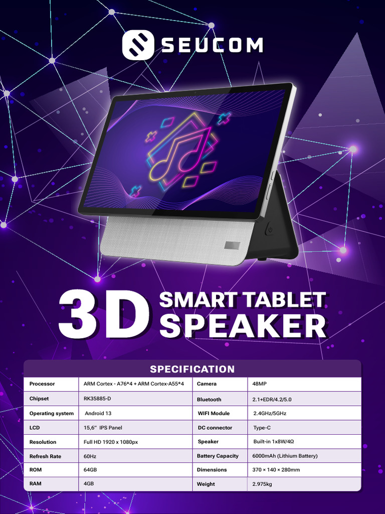 A4 - Brosur Tablet Speaker | PDF | System On A Chip | Portable Electronics