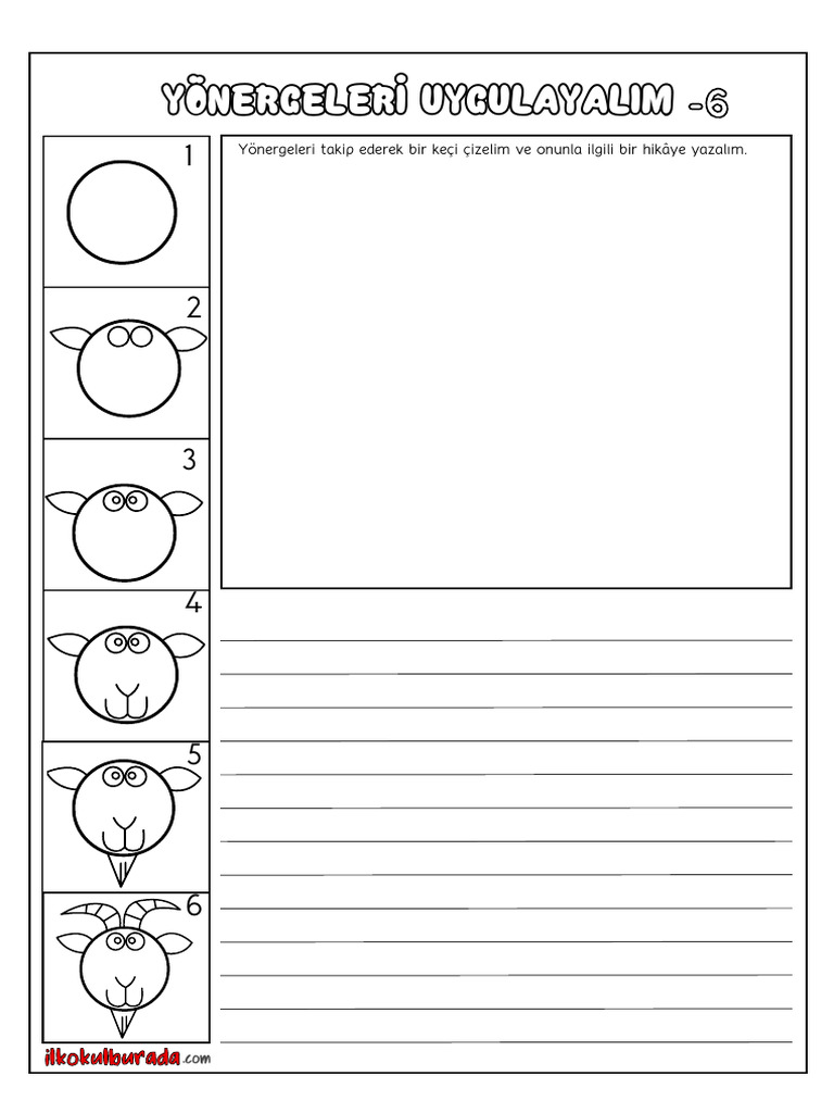 Yönergeyi Takip Et Ve Resim Ciz 6 | PDF