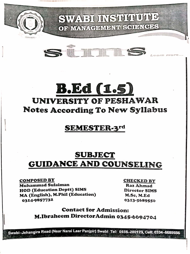 Guidance and Counseling | PDF