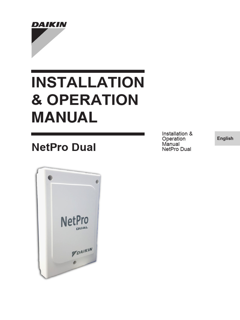 IOM NetPro Card Dual Daikin Rev 7 - For Chilled Water FCU | PDF | Air Conditioning | Troubleshooting