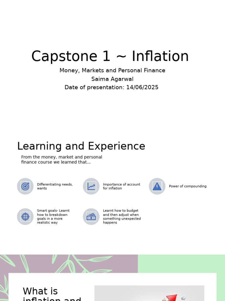 Capstone 1 - Presentation | PDF | Inflation | Money