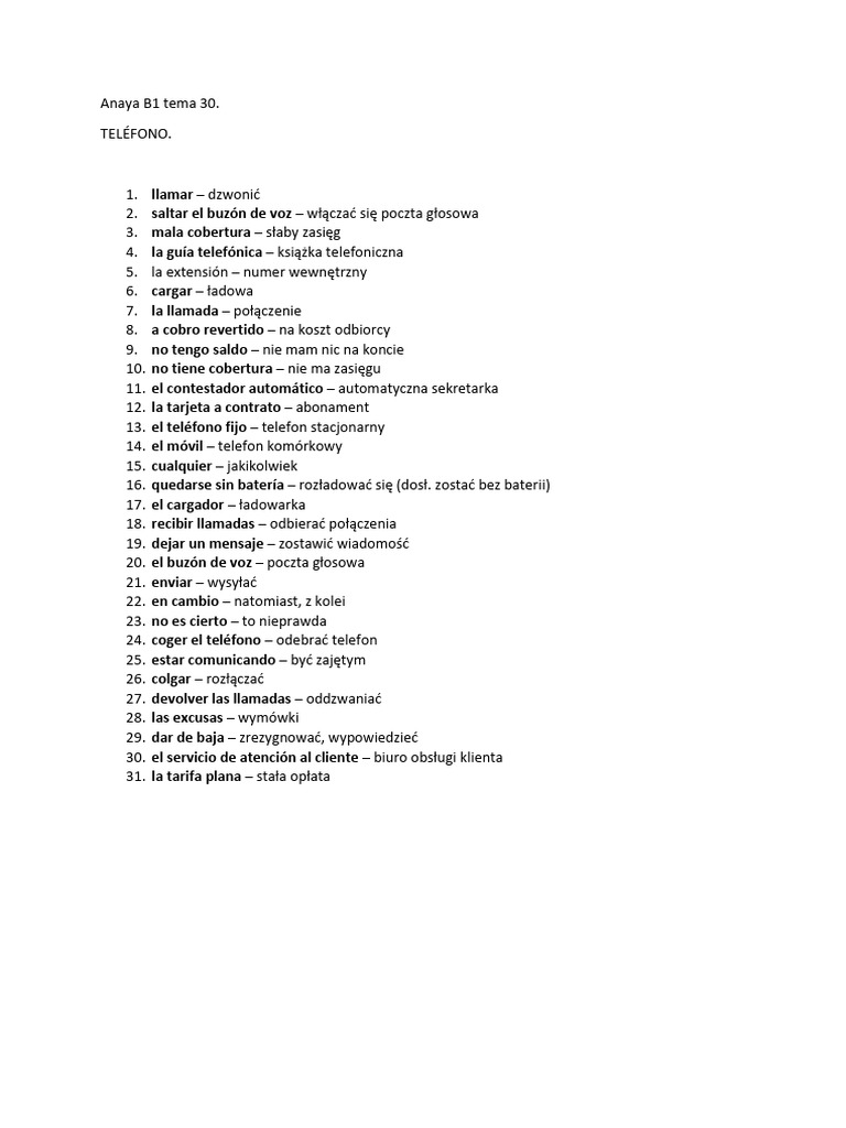 Anaya B1 Tema 30 | PDF