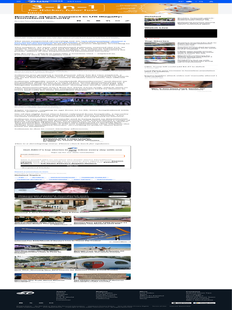 Boulder Attack Suspect Mohammed Soliman in US Illegally Homeland ...