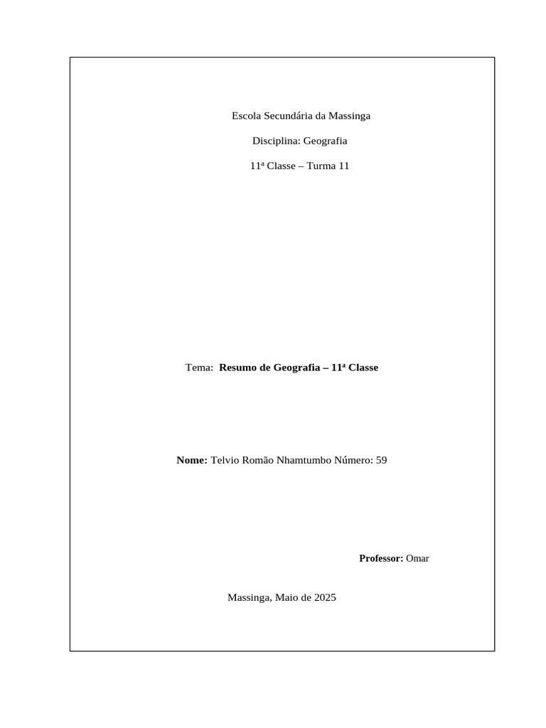 TelVio Resumo GeoGRafia Pronto | PDF | Terremotos | Geomorfologia